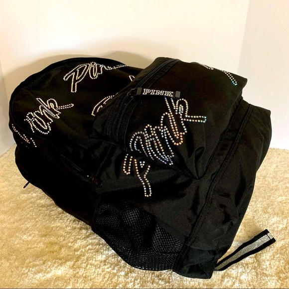 PINK Victoria's Secret | Bags | Victorias Secret Backpack Bling ...